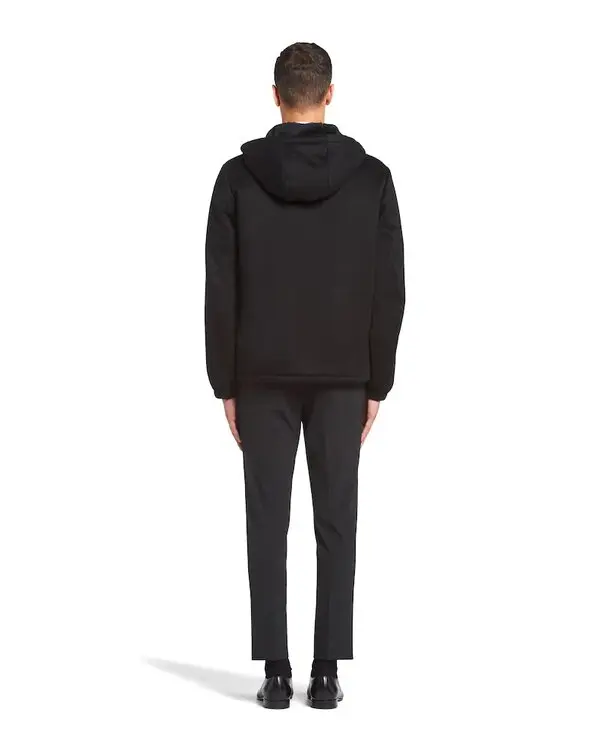 Prada Cashmere Blouson Jacket With Hood