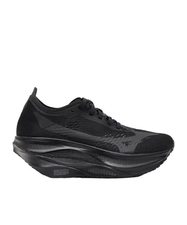 Comme Des Garçons Round Toe Lace-up Sneakers - Black