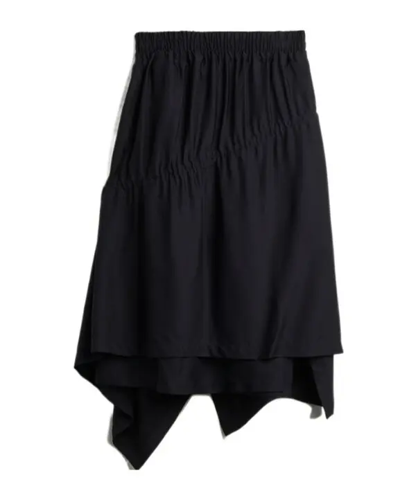 Y3 Asymmetrical Midi Skirt