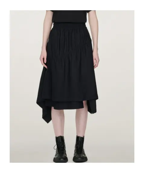 Y3 Asymmetrical Midi Skirt