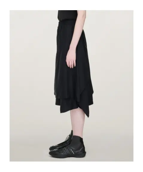Y3 Asymmetrical Midi Skirt