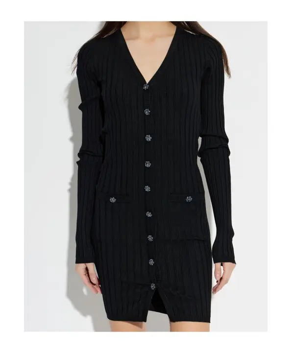 Dolce & Gabbana Ribbed Long-sleeve V-neck Cardigan
