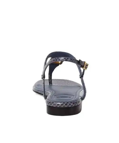 Fendi Ayers Square Toe Thong Sandals - Blue