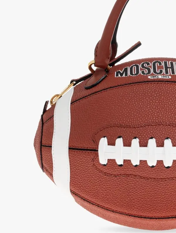 Moschino Rugby Ball Top Handle Tote Bag