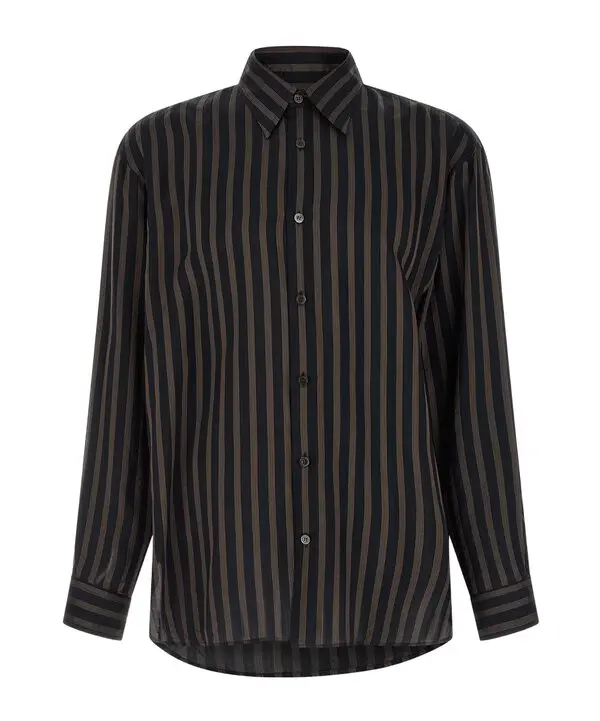 Dries Van Noten Croom Striped Shirt - Black