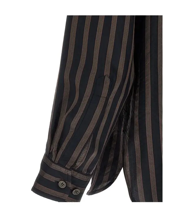 Dries Van Noten Croom Striped Shirt - Black