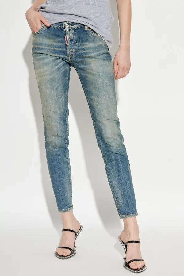 Dsquared2 Jennifer Tapered-leg Jeans - Gray