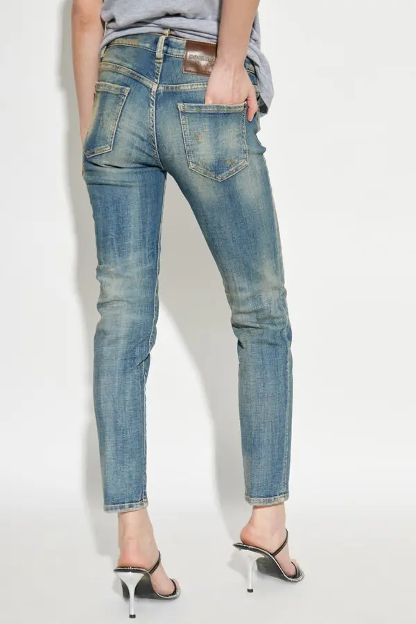 Dsquared2 Jennifer Tapered-leg Jeans - Gray
