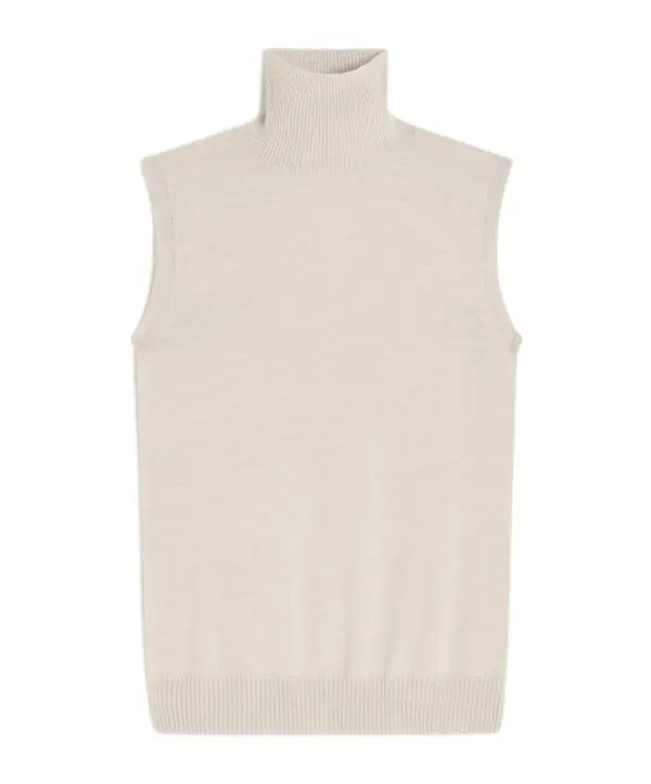 Sportmax Sleeveless Turtleneck Jumper - Ivory