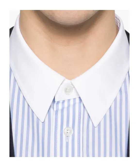 Celine Classic Shirt In Striped Cotton Poplin