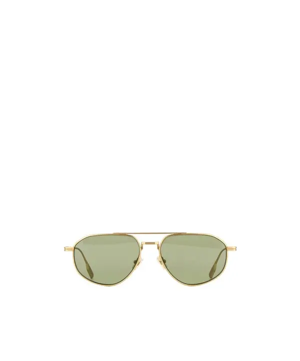 Zegna Aviator Frame Sunglasses - Nude