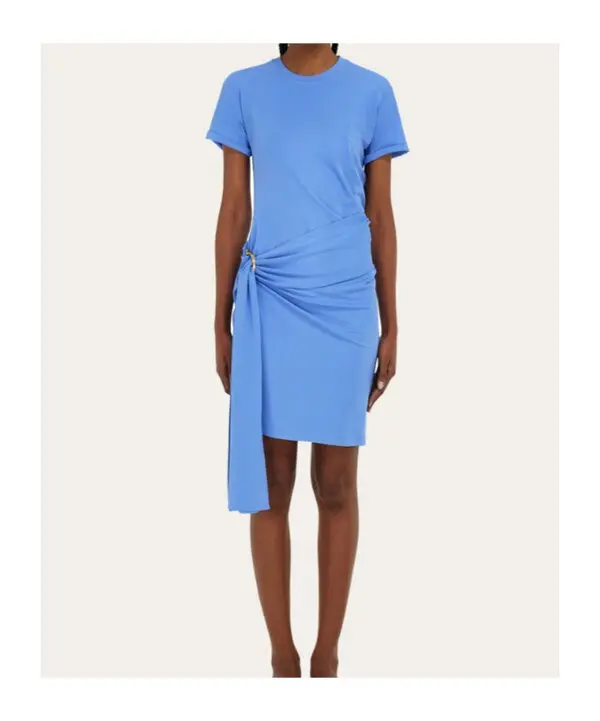FERRAGAMO Draped Jersey Dress