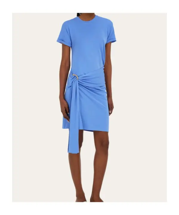 FERRAGAMO Draped Jersey Dress