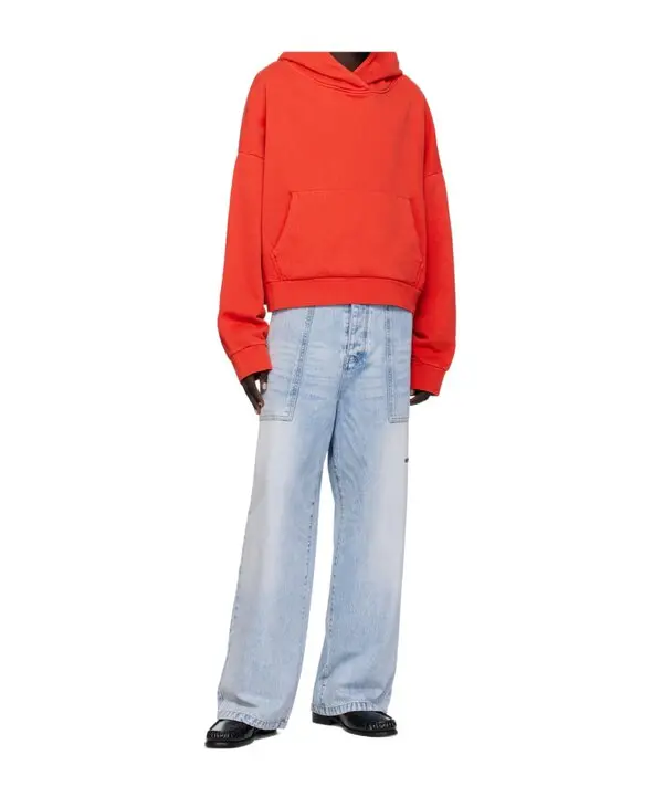 ENTIRE STUDIOS 510 Gsm Organic Cotton Fleece Hoodie - Red