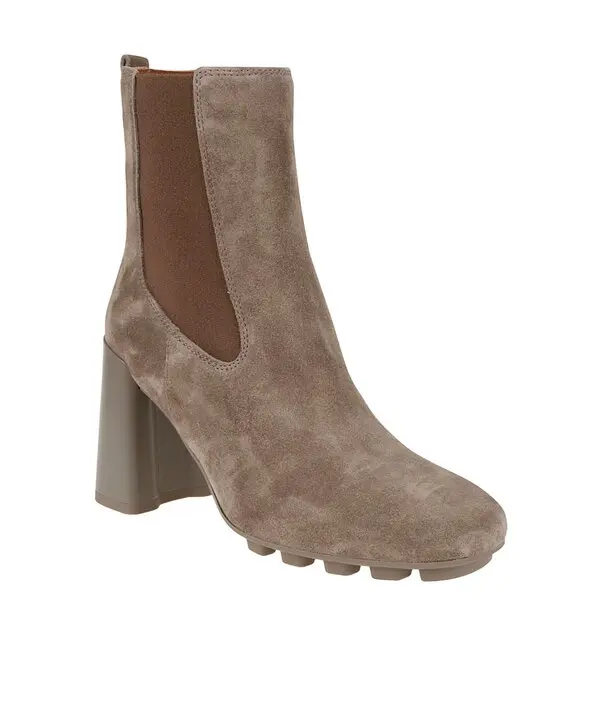 Hogan Suede Heeled Boots
