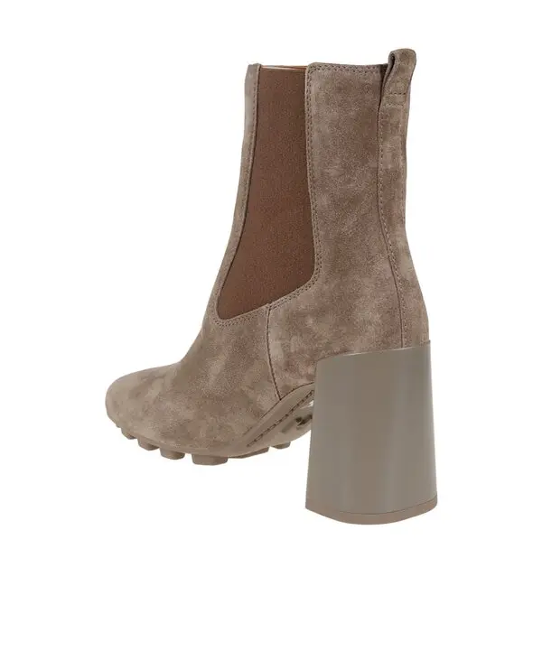 Hogan Suede Heeled Boots