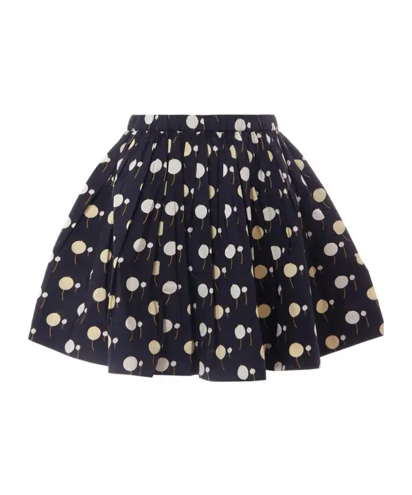 Bonpoint Suzan Cherry Printed Skirt - Black