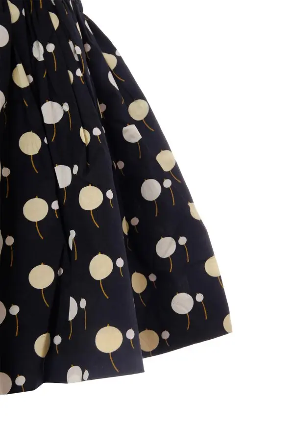 Bonpoint Suzan Cherry Printed Skirt - Black