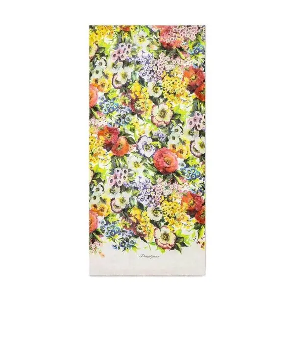 Dolce & Gabbana Printed Silk Scarf - Multicolor