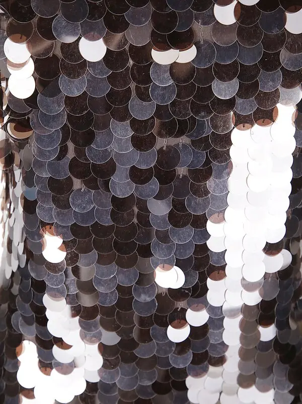 P.a.r.o.s.h Sleeveless Sequined Round Neck Blouse