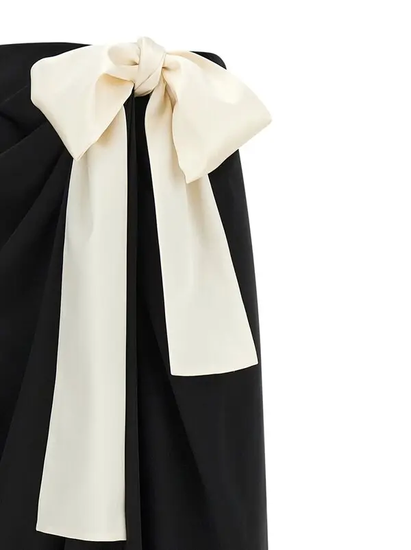 Saint Laurent Tied Draped Skirt