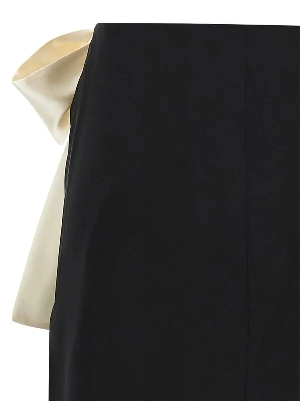 Saint Laurent Tied Draped Skirt