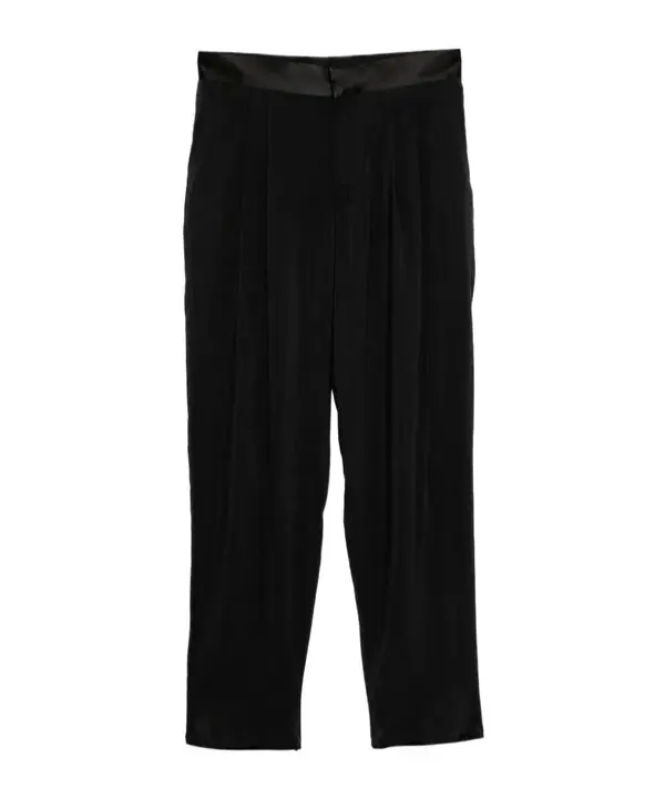 Giorgio Armani Pleated Tailored Trousers - Black
