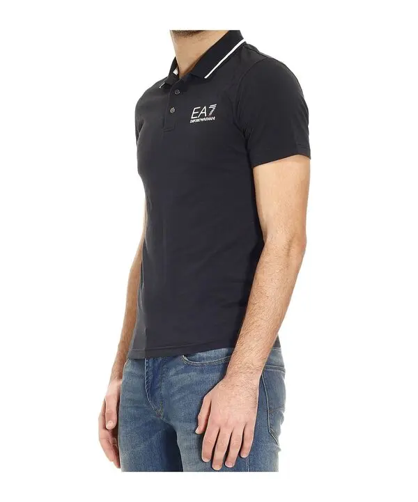 EA7 Short-sleeved Polo Shirt - Black