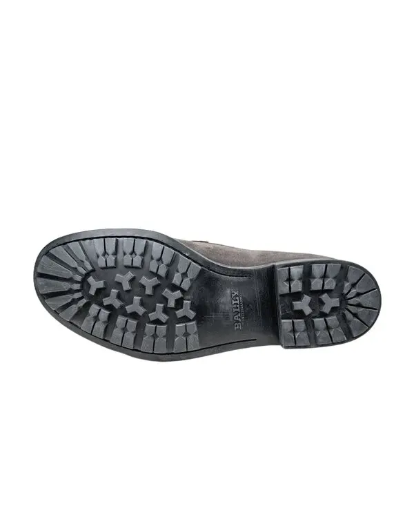 Bally Suede Loafer With Horsebit Detail