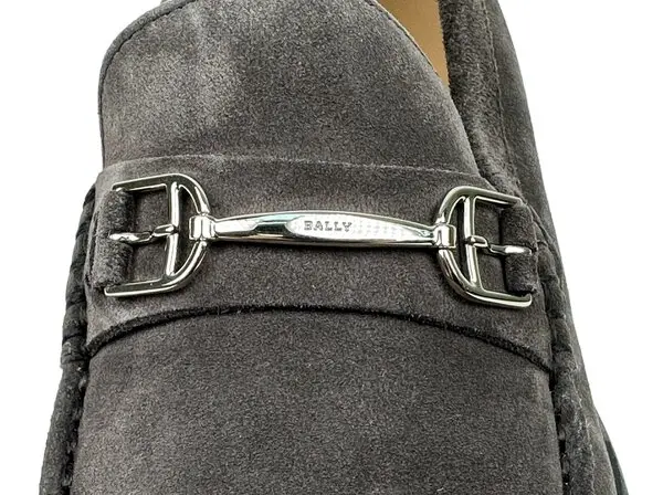 Bally Suede Loafer With Horsebit Detail