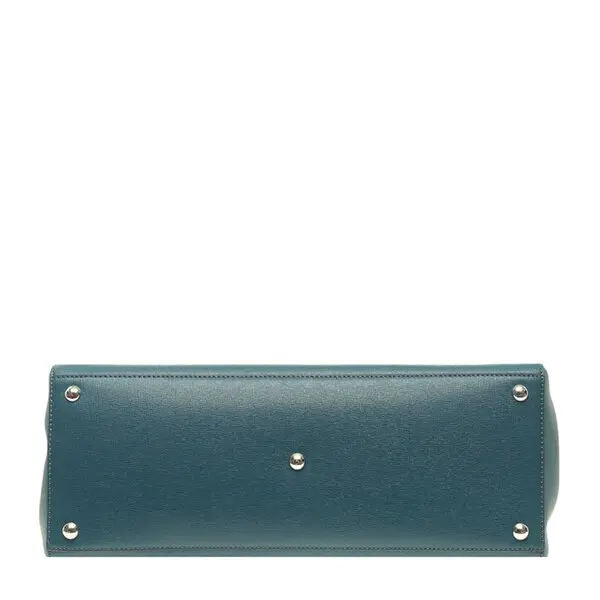 Fendi Top Handle Bag With Logo Detail - Green