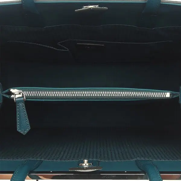 Fendi Top Handle Bag With Logo Detail - Green