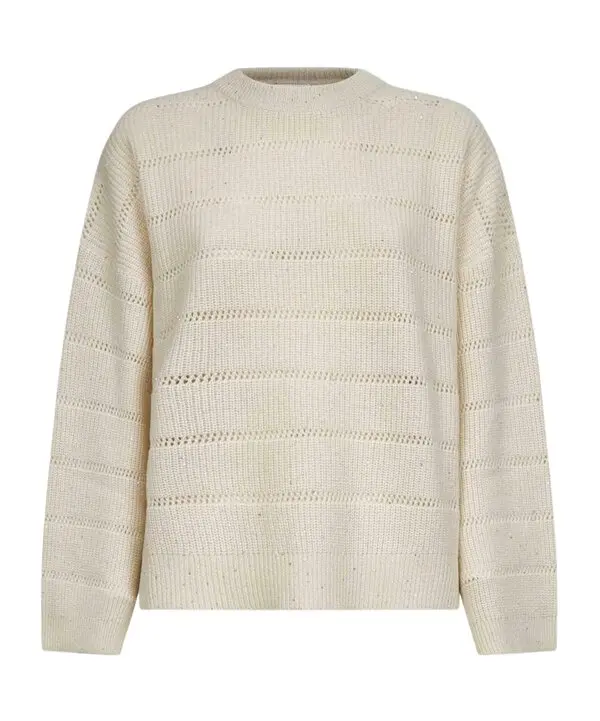 Brunello Cucinelli Long Sleeve Crew Neck Sweater