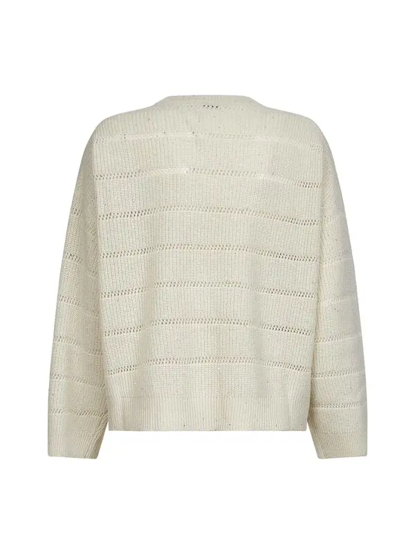 Brunello Cucinelli Long Sleeve Crew Neck Sweater