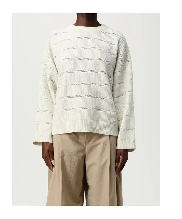 Brunello Cucinelli Long Sleeve Crew Neck Sweater