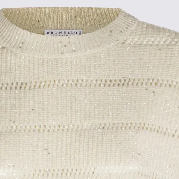 Brunello Cucinelli Long Sleeve Crew Neck Sweater