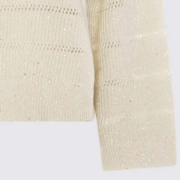 Brunello Cucinelli Long Sleeve Crew Neck Sweater