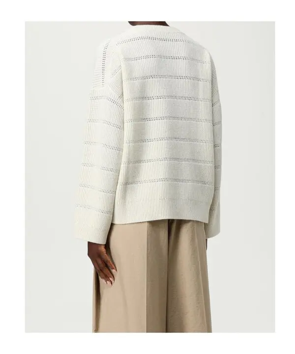 Brunello Cucinelli Long Sleeve Crew Neck Sweater