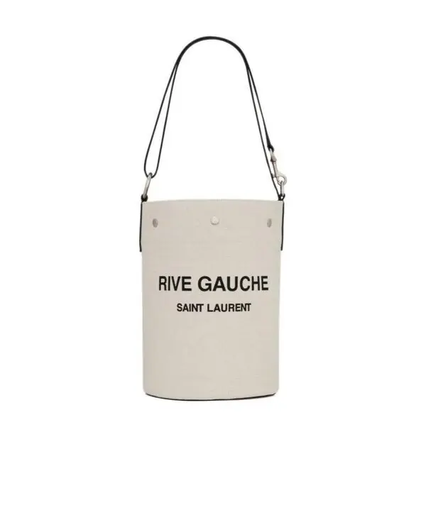 Saint Laurent Rive Gauche Bucket Bag - White