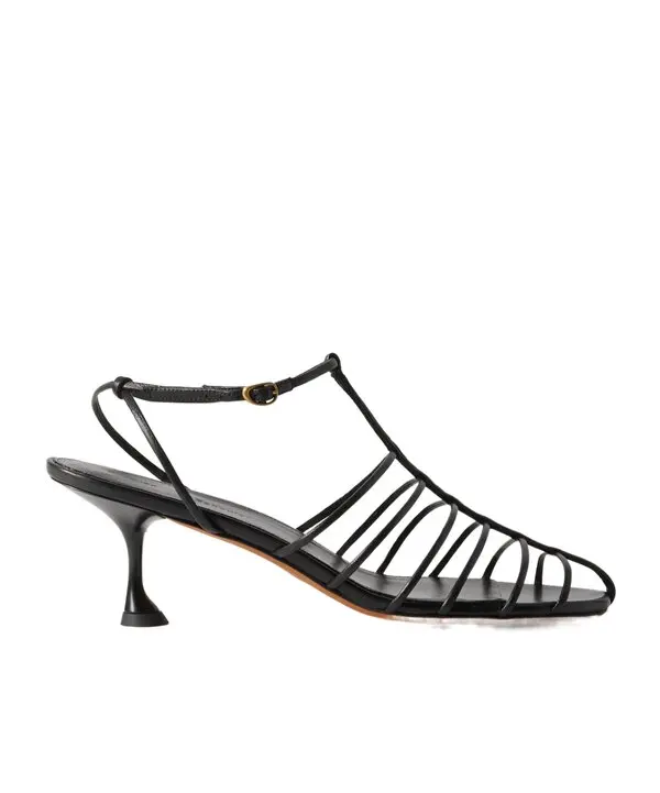 Proenza Schouler Leather Cage High-heeled Sandals - Black
