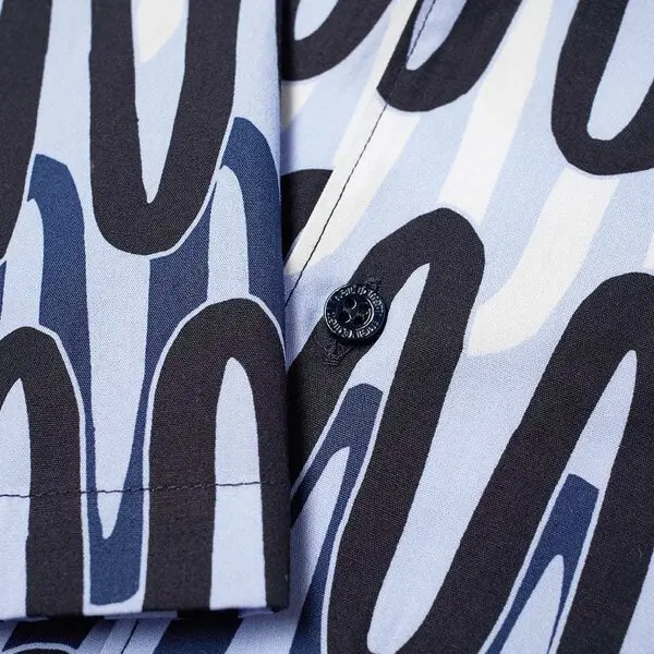 Neil Barrett Abstract-print Short-sleeve Shirt