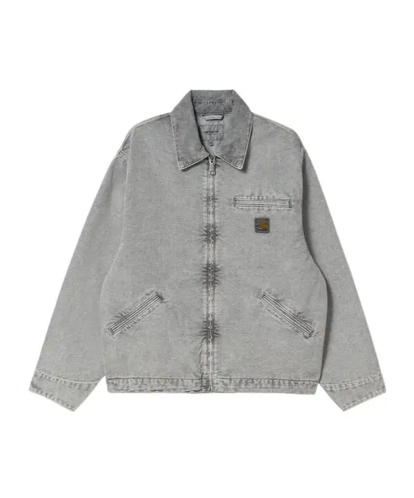 Carhartt Work In Progress Organic-cotton Detroit Jacket - Gray