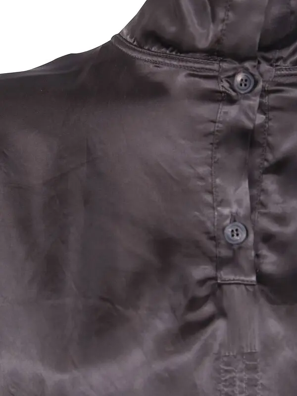 Rick Owens High-neck Buttoned Blouse - Black