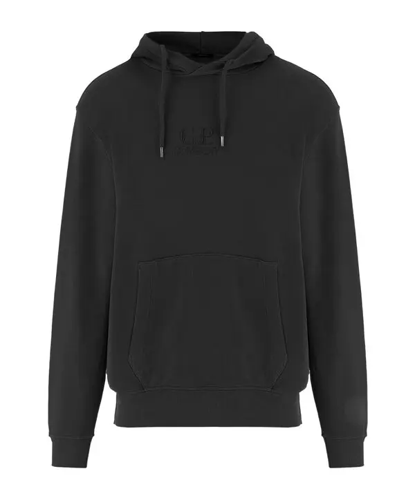 C.P. COMPANY Logo Hoodie - Black