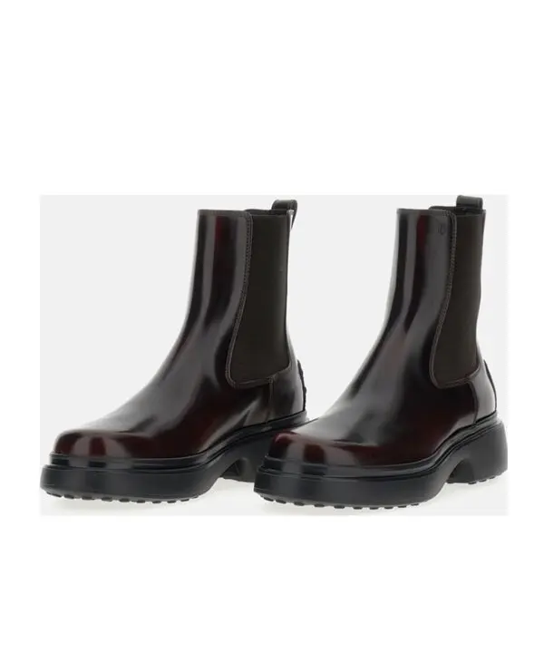 TOD'S Round Toe Platform Ankle Boots