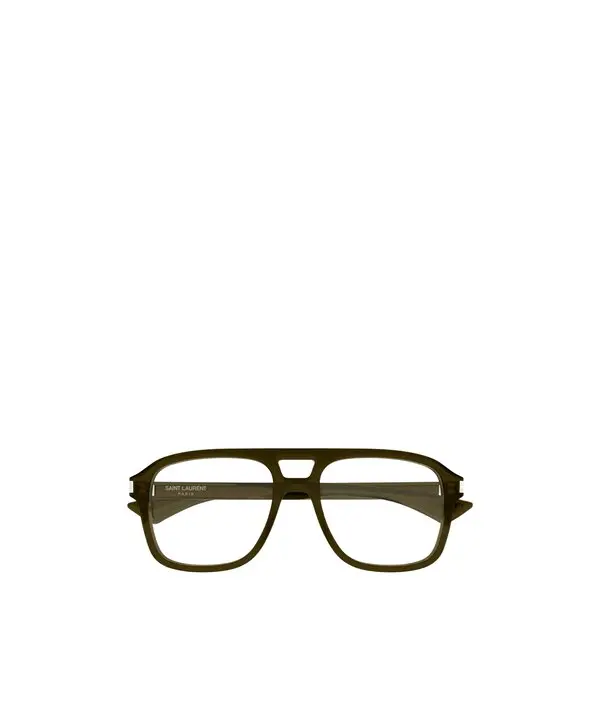 Saint Laurent Pilot Frame Eyeglasses - Brown