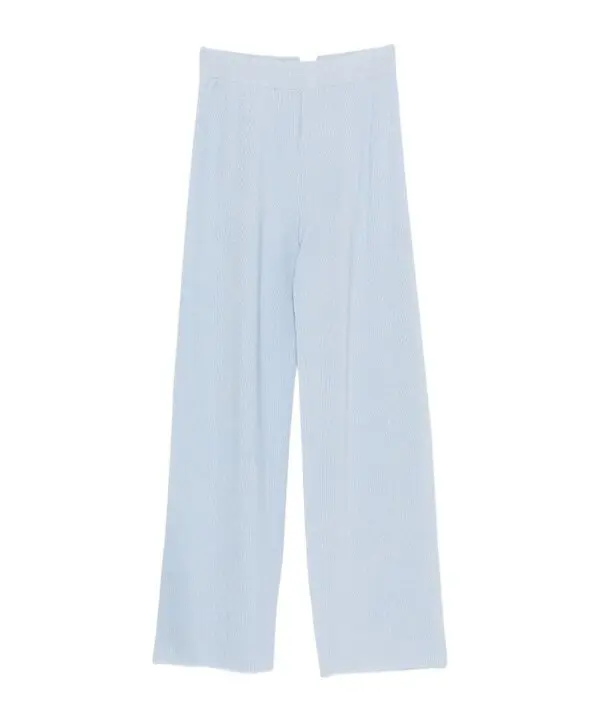 Fabiana Filippi Elastic-waist Knitted Trousers - White