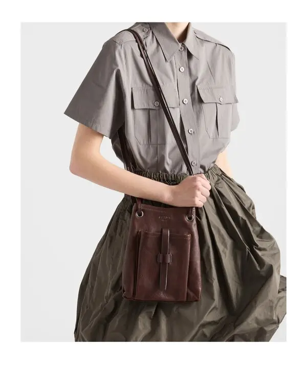 Prada Leather Mini Shoulder Bag