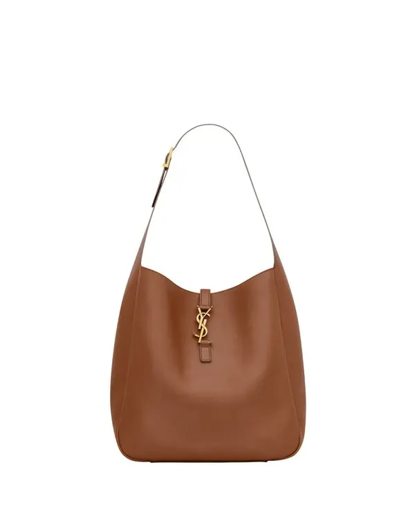 Saint Laurent Le 5 À 7 Logo Plaque Large Shoulder Bag