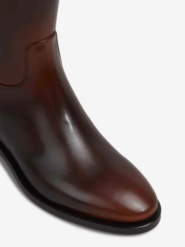 Santoni Round Toe Hermione Boots